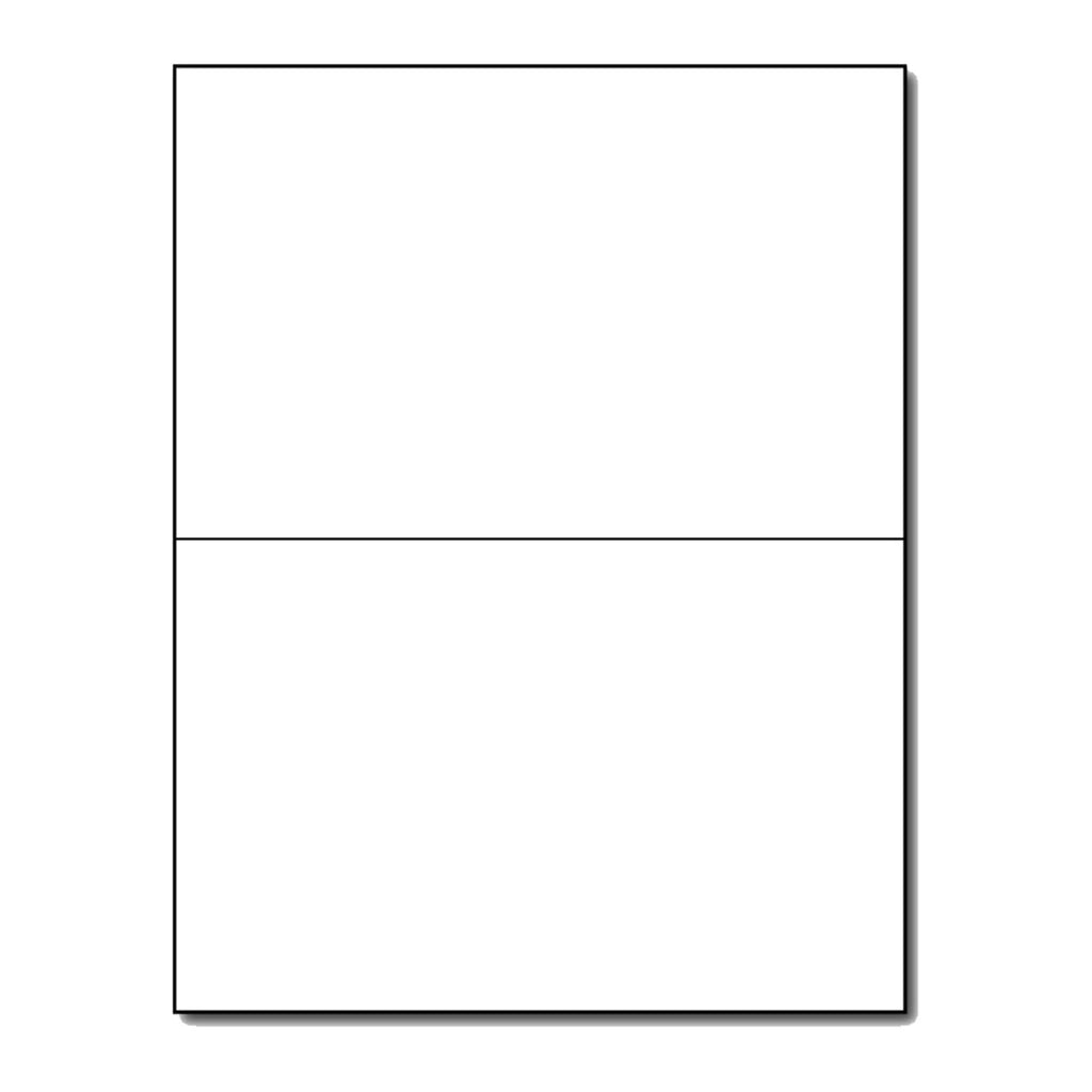 Blank Half Fold Card 5 1 2 X 8 1 2 100lb White Matte Blank Half Fold Card 5 1 2 X 8 1 2 100lb White Matte
